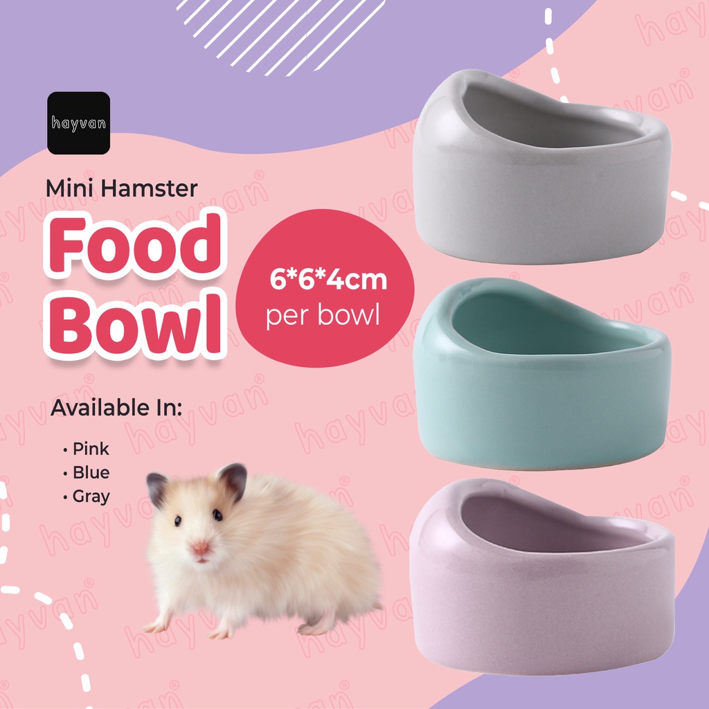 MINI Hamster Food Bowl Small Animals Ceramic Food Bowl for Hamsters ...