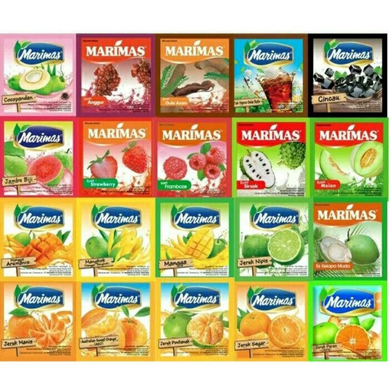 1dozen Contents 10 Sachets Of Marimas Instant Powder Drinks Assorted ...