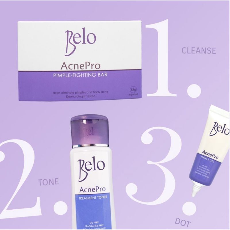 Belo Essential Acne Pro pimple treatment set (3 in 1) | Shopee Philippines