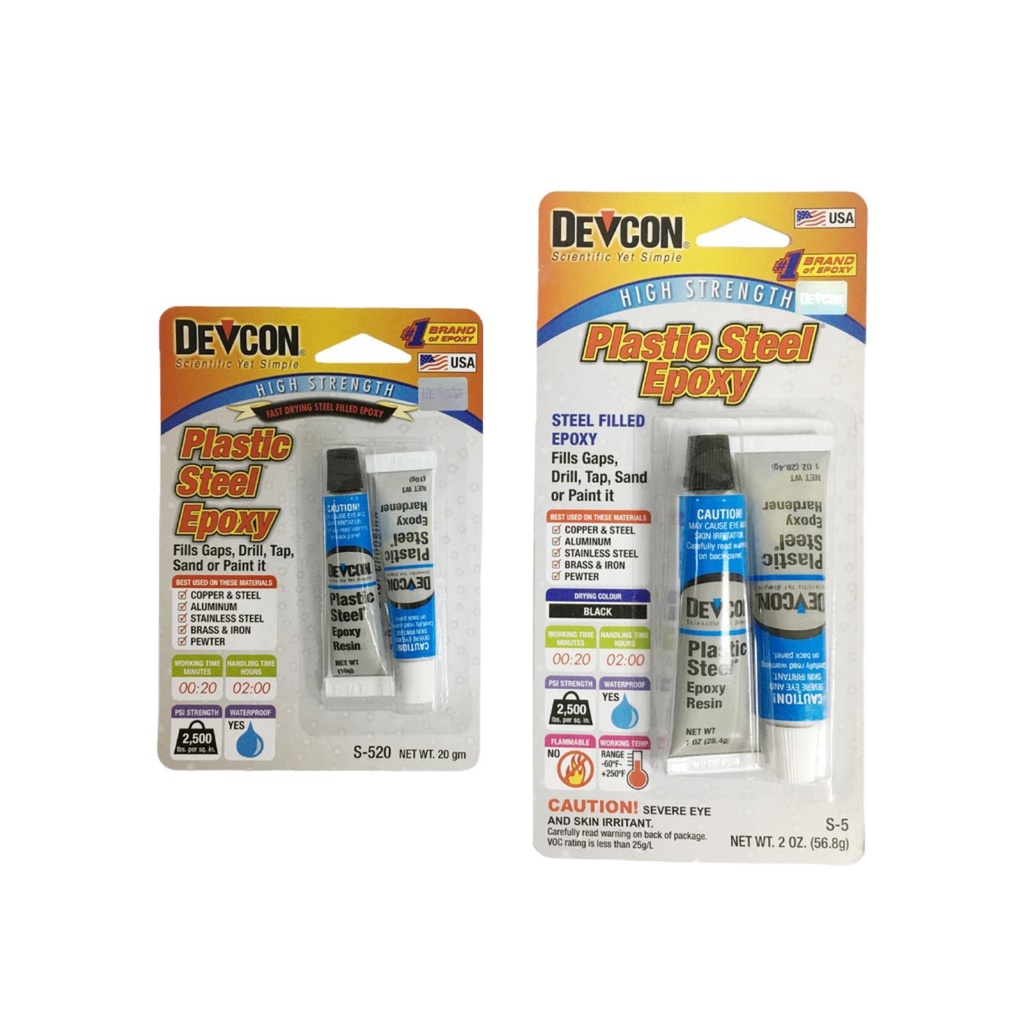 DEVCON PLASTIC STEEL EPOXY 20g / 56.8g | Shopee Philippines