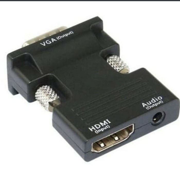 Hdmi Female To VGA Converter + Audio Box Female Converter input output ...