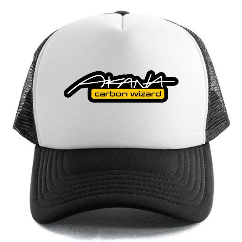 AKANA CARBON WIZARD LOGO TRUCKER CAP | Shopee Philippines