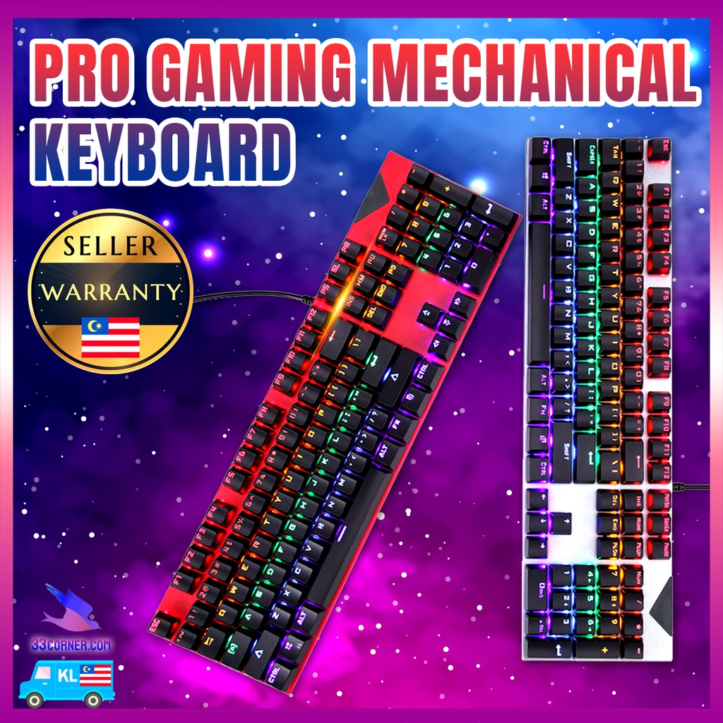 CRK3 REAL GAMING MECHANICAL KEYBOARD GAMING KEYBOARD BLUE SWITCH RED ...