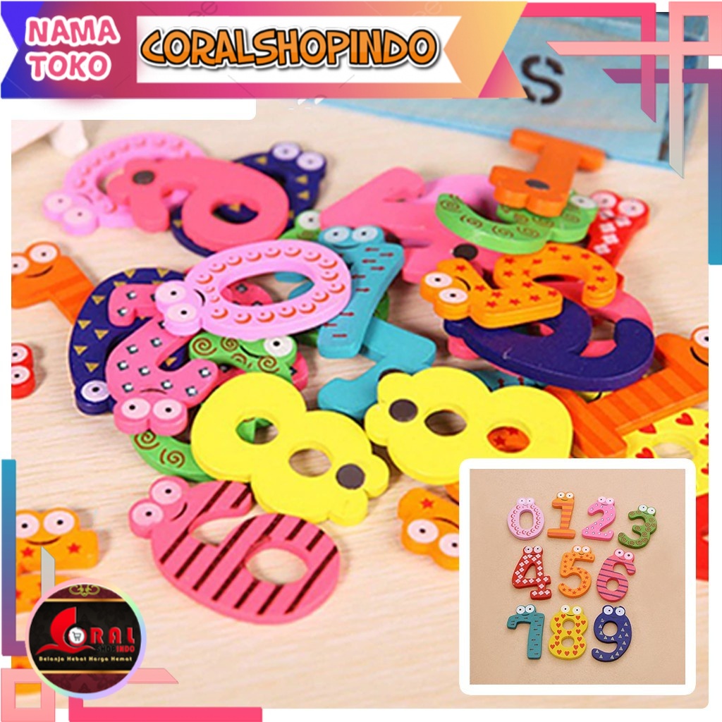 KAYU Magnetic Letters Magnetic Wood NUMBER / ALPHABETH NUMBER Magnetic ...
