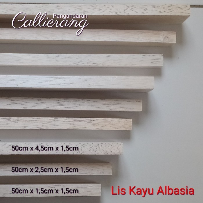 Albasia Wood Lis Size 50cm x 1.5 cm x 1.5 cm Fill 8 Rods | Shopee ...