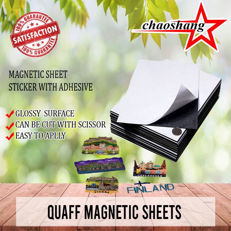 Magnetic Sheet A4 Size With full Adhesive Sticker Thick Cuttable Ref Magnet 0.5mm / 1 mm XPY ...