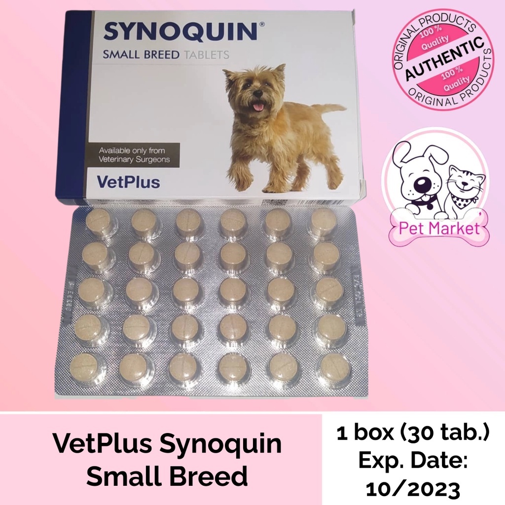 VETPLUS SYNOQUIN SMALL BREED 30 TABLETS FOR DOG | Shopee Philippines