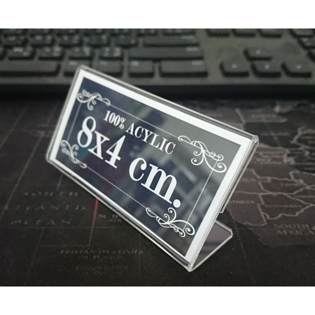 Acrylic Label 8x4 Cm Name Tag Table Sign | Shopee Philippines