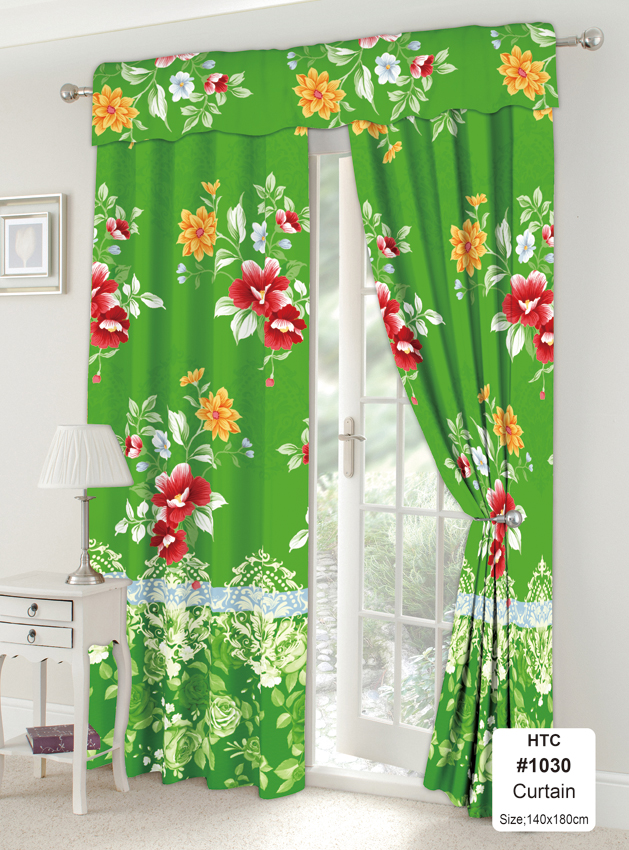 COD Sale Flower Kurtina Design No Ring Window Door Room Curtains Home ...