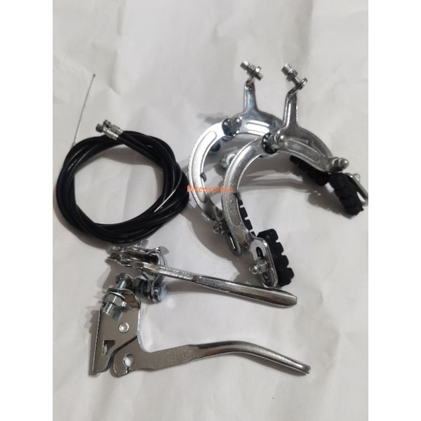 BMX Front and Rear Caliper Brake set with Steel Solid Levers | Shopee ...