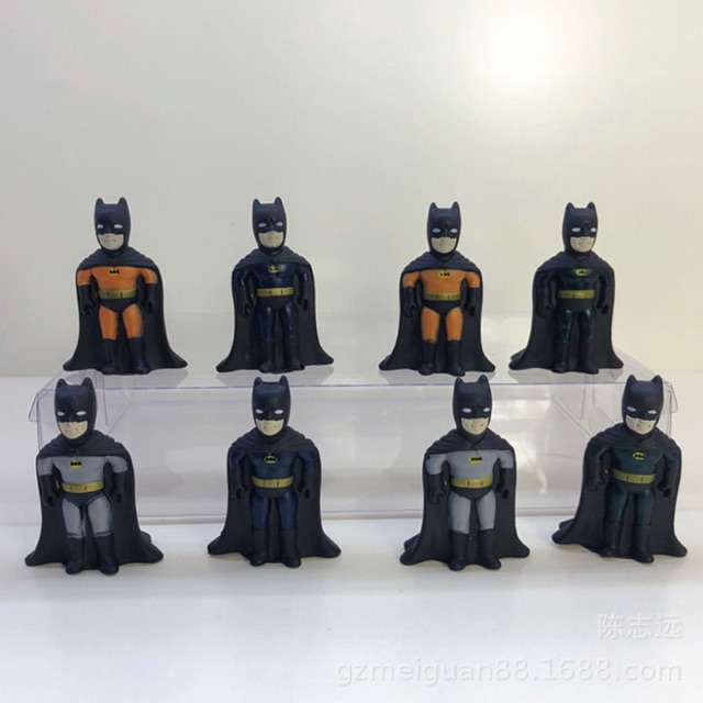 8 Pieces Rubber Batman Cake Topper Set | Shopee Philippines