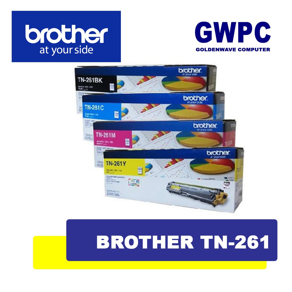 Brother TN-261 DR-261 Genuine Toner Drum Cartridges TN261 DR261 WU ...