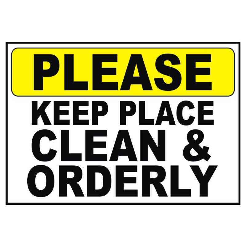 PVC Plastic Signage for walls and establishment A4 size please clean up ...