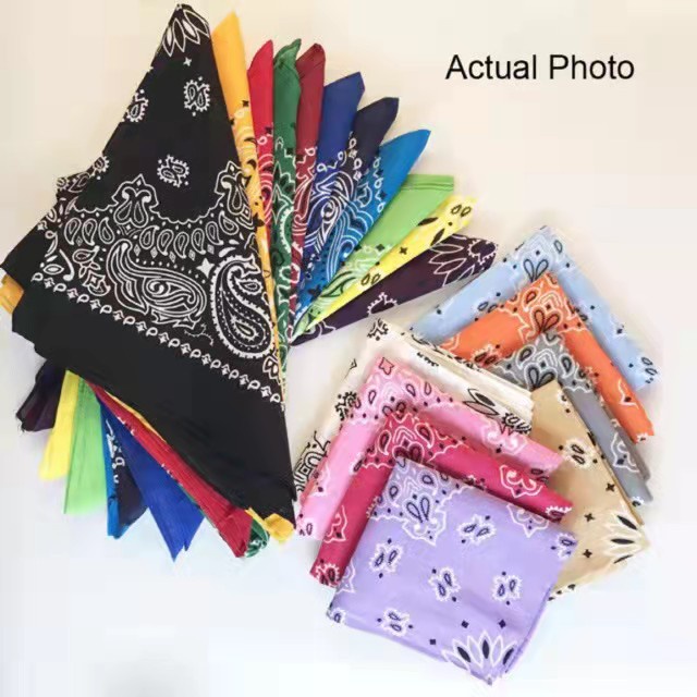 LZY 12pcs/1 doz. Hip-Hop Cotton Bandana SCARF Panyo Handkerchief for ...