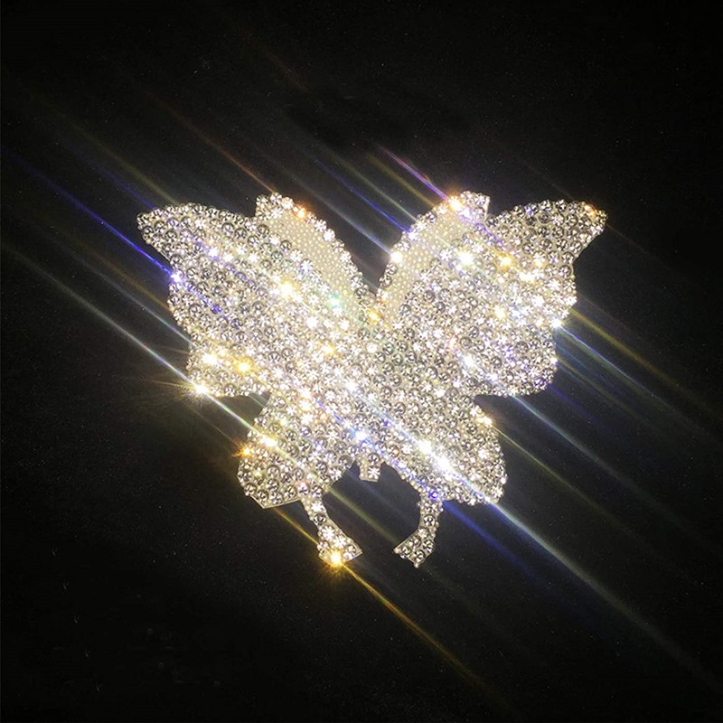 Glass Clear Crystal Rhinestone butterfly Bridal Applique Strass motif ...