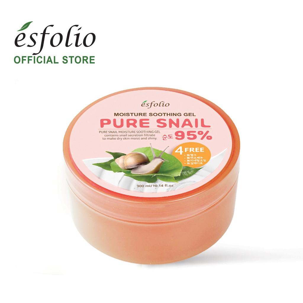 𝒆𝒔𝒇𝒐𝒍𝒊𝒐 Pure Snail Moisture Soothing Gel 95% 300ml | Shopee Philippines