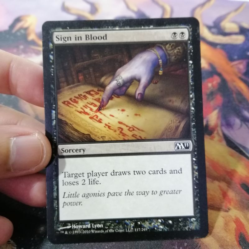 1 PLAYED sign in blood magic the gathering card MTG | Shopee Philippines