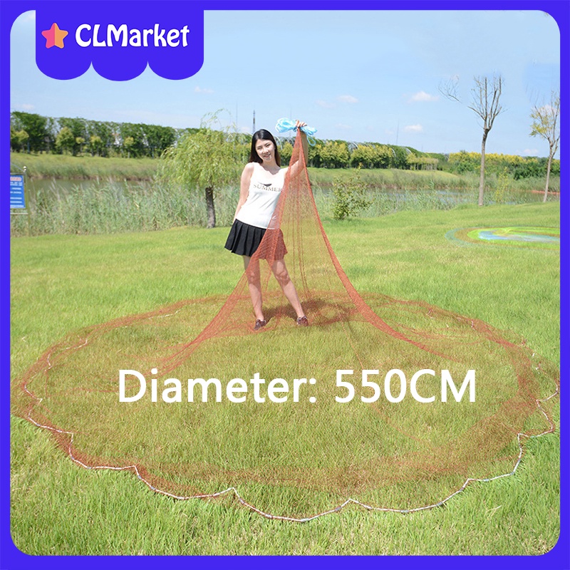 Fishing nets 8M upgraded version of American hand thrown fishing nets ...