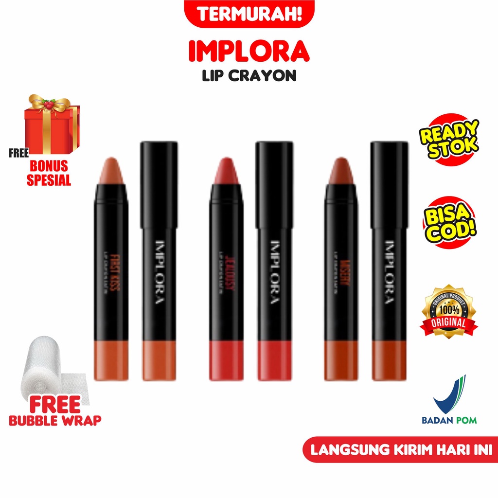 Implora Lip Crayon Satin Lipstick Lipstick Implora Original Lip Blush ...