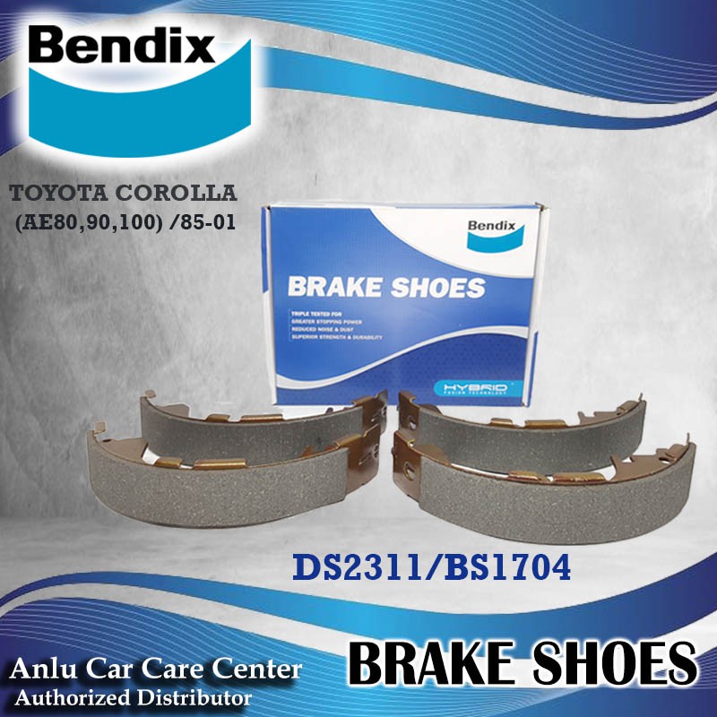 BRAKE SHOE for TOYOTA COROLLA (AE80,90,100) / 1985-2001 BENDIX DS2311 / BS1704 | Shopee Philippines