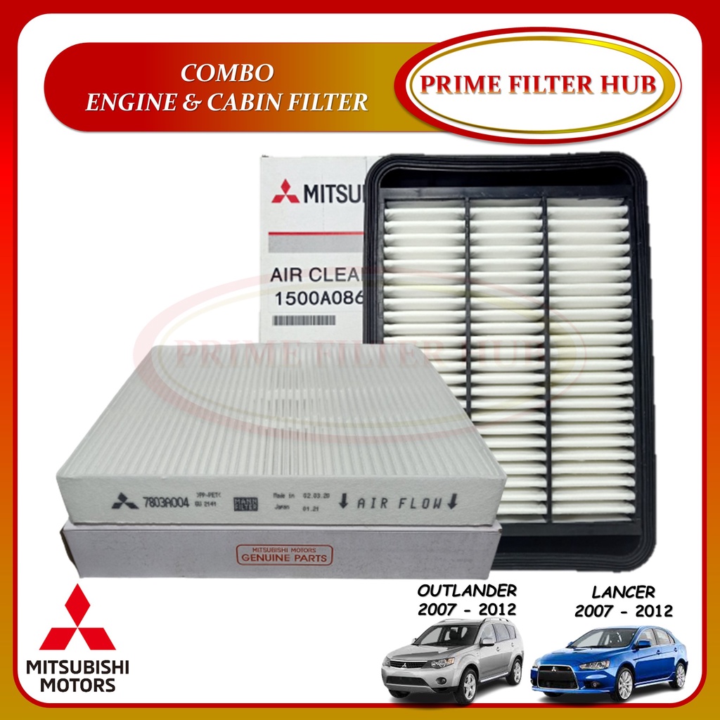 Combo Engine Air Filter and Cabin Filter for Mitsubishi Outlander ...
