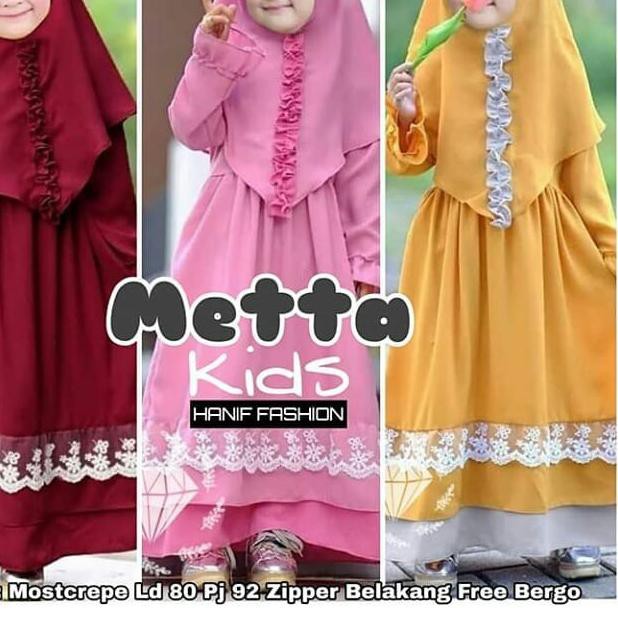 PDH MeTTa kids SYAR'I GAMIS CHILDREN PLUS HJAB / KHIMAR BEAUTIFUL FOR ...