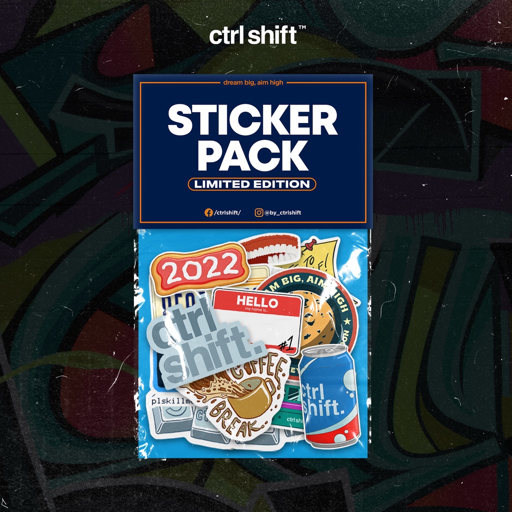 Ctrl Shift Sticker Pack (Limited Edition) © 2022 | Shopee Philippines