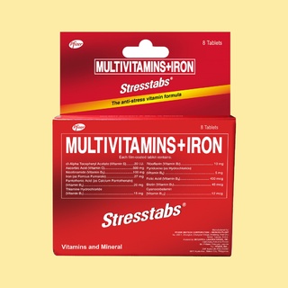 STRESSTABS Multivitamins + Iron 8 Tablets | Shopee Philippines