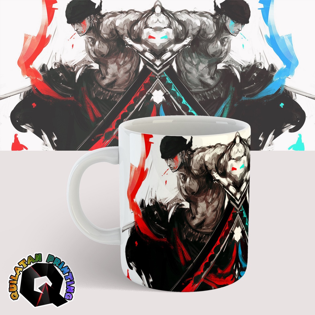 Anime One Piece Pirate Hunter Roronoa Zoro Mug/Magic Mug | Shopee ...