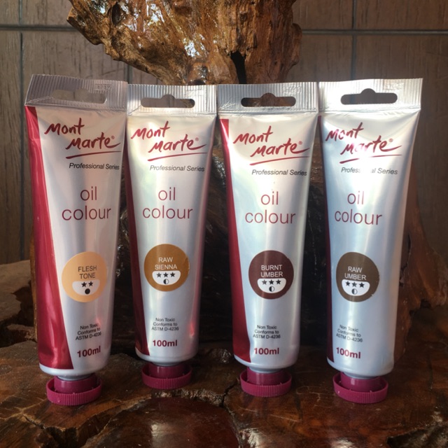 Mont Marte 100ml Oil Paint Flesh Tone Umber Sienna | Shopee Philippines