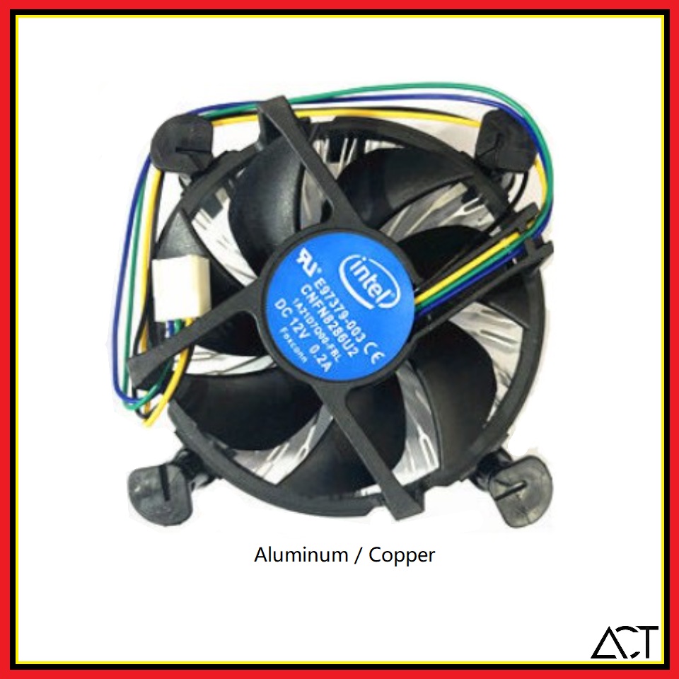 Intel Fan LGA 775 1150 1151 1155 1156 1200 ( Copper / Aluminum ) Socket ...