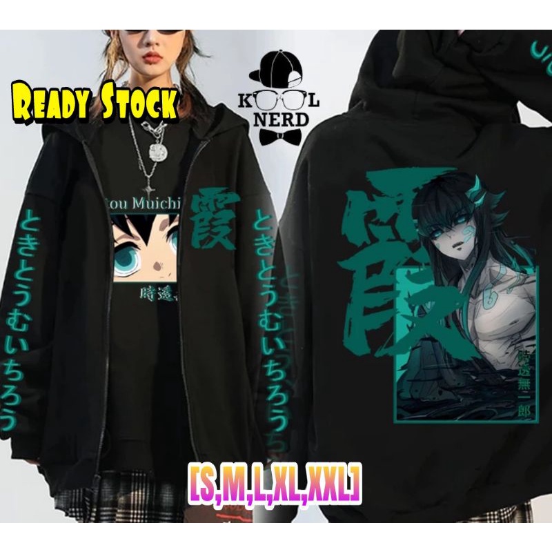 MUICHIRO TOKITO DEMON SLAYER JAPAN MANGA ZIPPER JACKET COOL NEW DESIGN ...