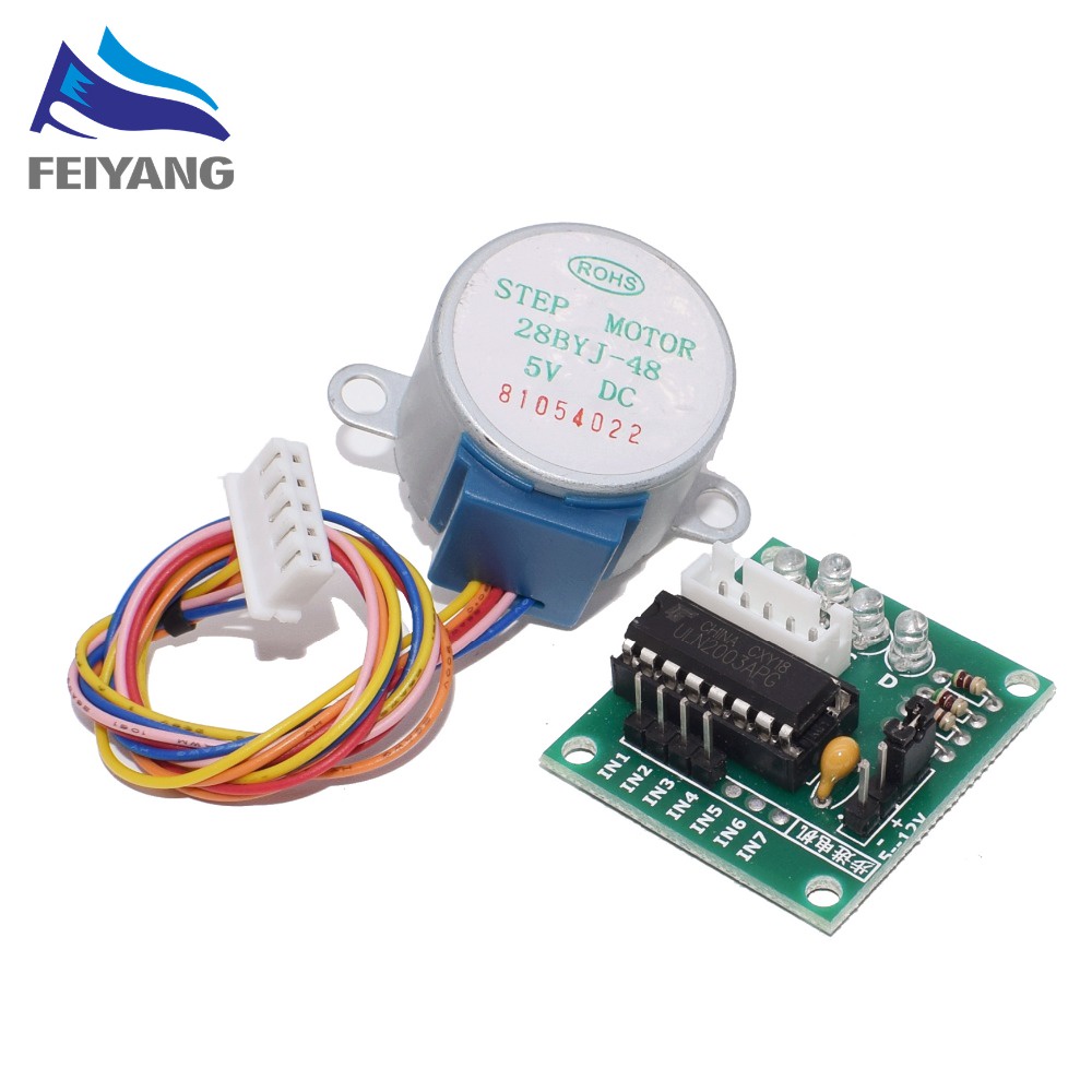 28BYJ-48-5V 4 phase Stepper Motor+ Driver Board ULN2003 Stepper motor ...