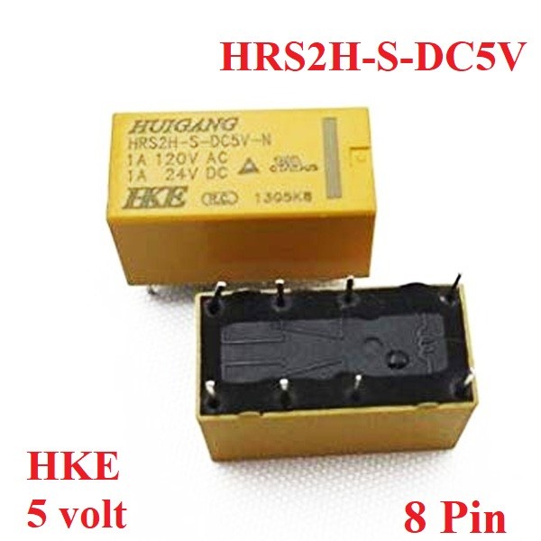 PCB HANDLE HKE Relay 8 pin leg 5volt HRS2H-S-DC5V HRS2H | Shopee ...