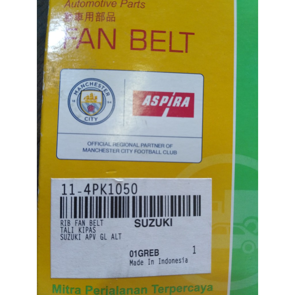 Fan Belt AC Suzuki Apv Lama 4PK-1050 Aspira | Shopee Philippines