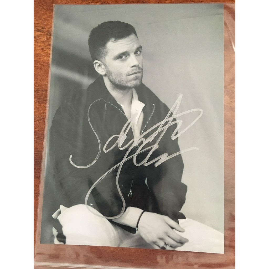 signed 384 Sebastian Stan autographed photo free shipping | Shopee ...