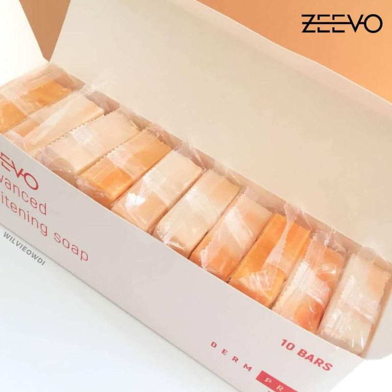 ZEEVO ADVANCED WHITENING SOAP 70g [1box-10pcs] | Shopee Philippines