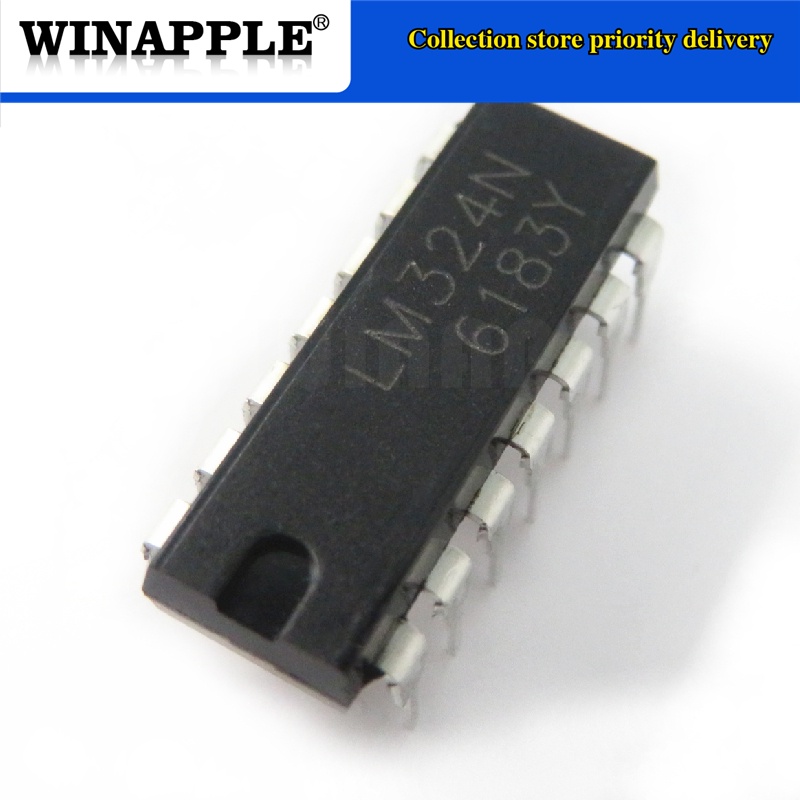 10pcs/lot LM324N LM324 DIP-14 LOW QUAD OPERATIONAL AMPLIFIERS In Stock ...