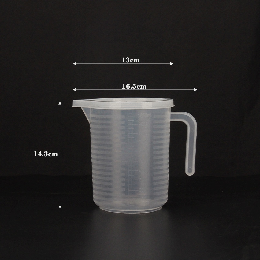 Clear Plastic Measuring Cup Pitcher With Lid Liquid Measure Jug Cup ...