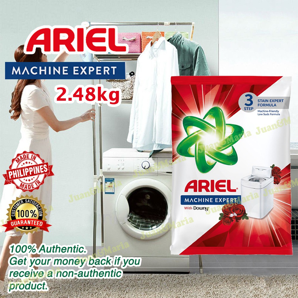 Ariel Machine Expert with Downy Floral Passion Laundry Powder Detergent ...