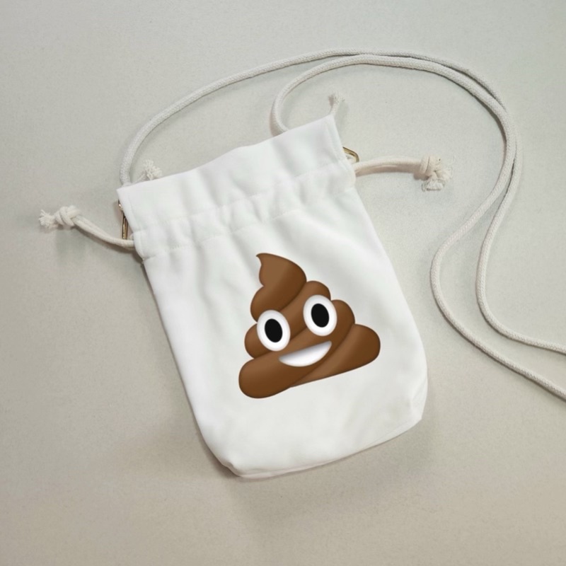 Cute White Drawstring Sling Bag( subli print) | Shopee Philippines