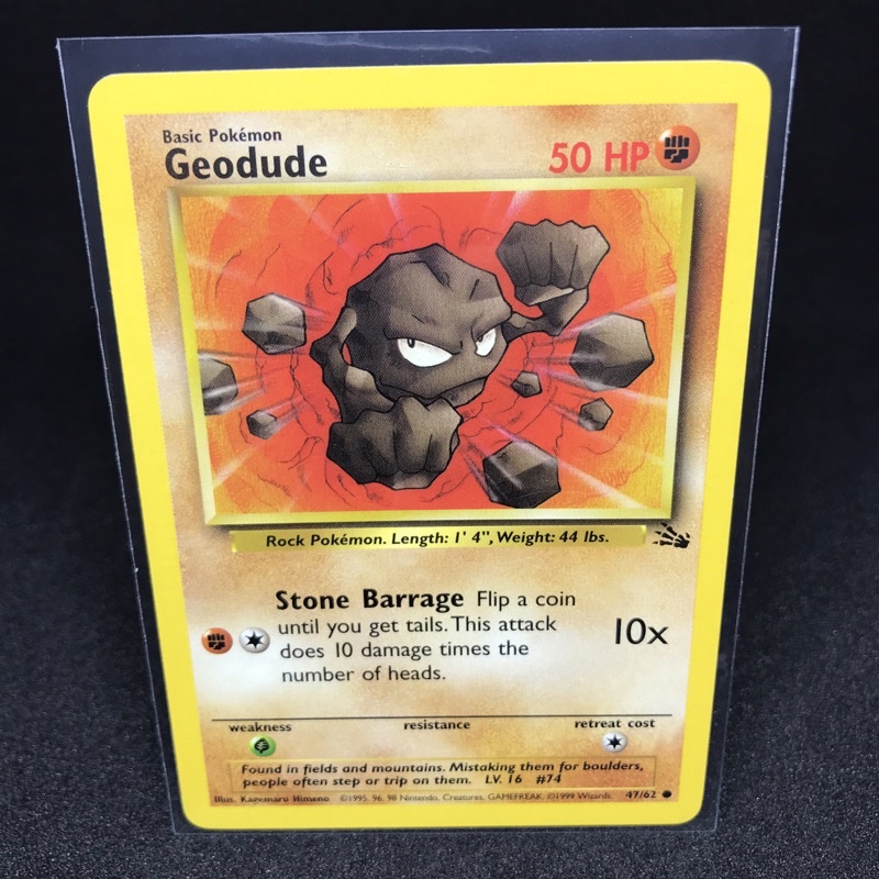 Vintage Pokemon TCG - Fighting Type Cards - Cubone Sandshrew Kabuto ...