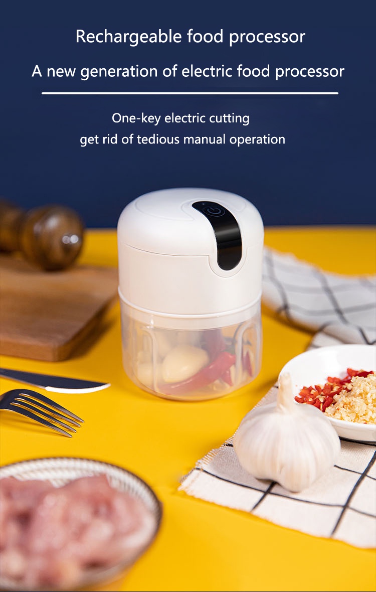Wireless Mini Blender Garlic Chopper Electric Food Chopper ...