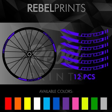HOPE (12 pcs) Wheel Rim Stickers for Mountain Bike | Shopee Philippines