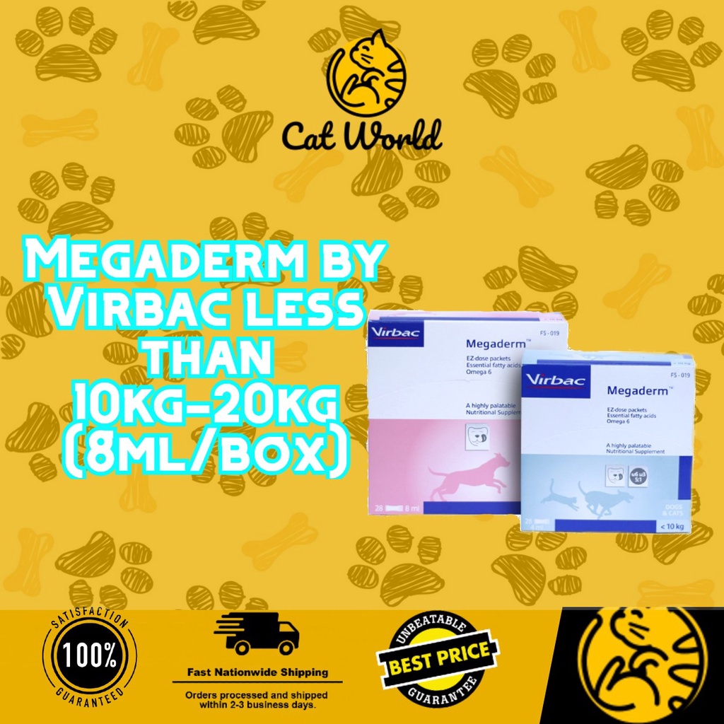 Megaderm by Virbac less than 10kg-20kg (8ml/box) | Shopee Philippines
