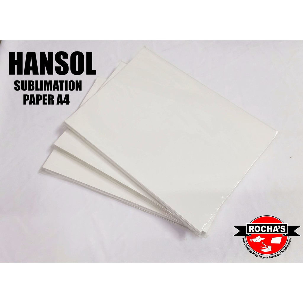 (ROCHA`S) HANSOL SUBLIMATION PAPER A4 size | Shopee Philippines