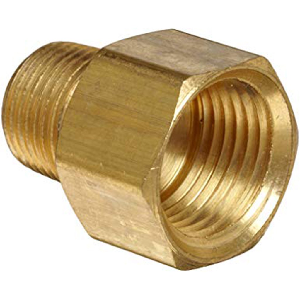 BRASS HEXAGONAL ADAPTOR 1" FEMALE X 1/2" == MALE BRASS BUSHING REDUCER ...