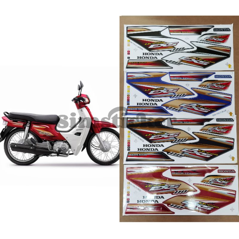 HONDA EX5 DREAM 110 (1) BODY STICKER | Shopee Philippines