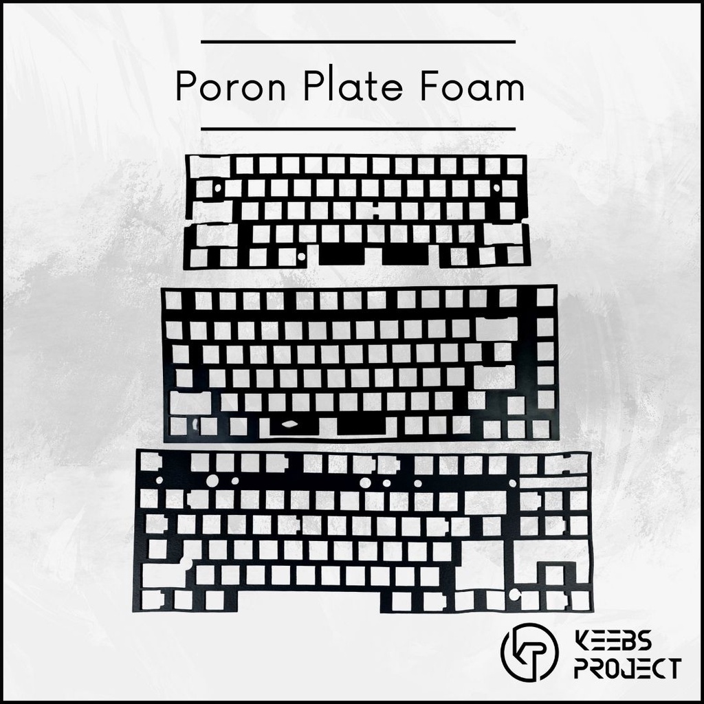 Poron Plate foam for 60% 64keys 68 82 84 75% 87 TKL 104 96% layout for Mechanical Keyboard ...