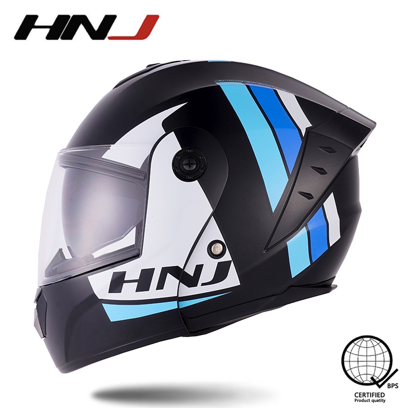HNJ A630 Modular Motorcycle Helmet Full Face Dual Visor Men's | Shopee ...